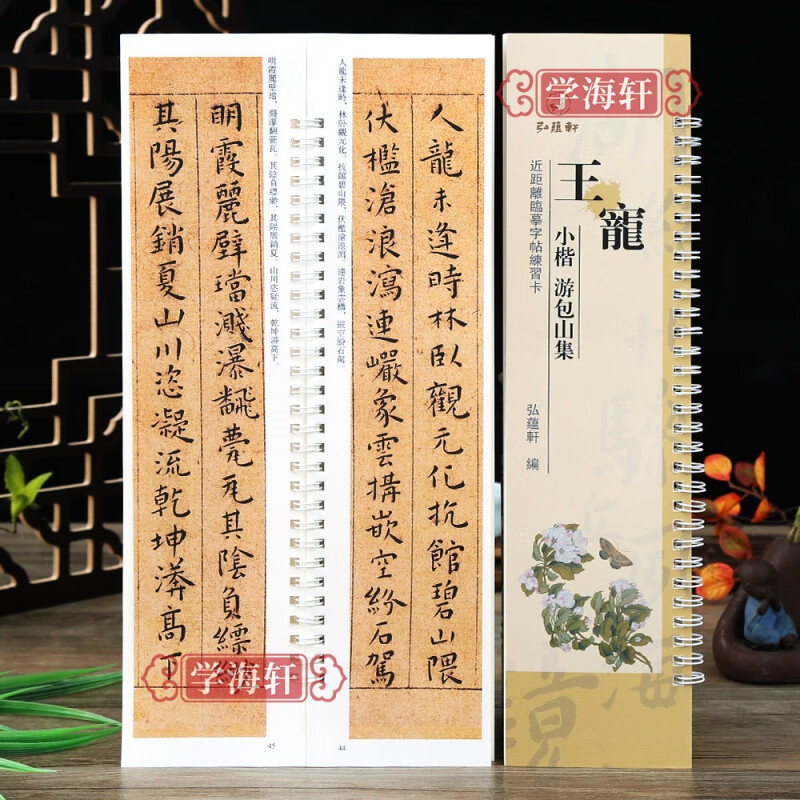 全文原大 王宠小楷游包山集 近距离临摹字帖练习卡册卡页 原碑原帖临摹毛笔字帖字卡繁体旁注练字字卡