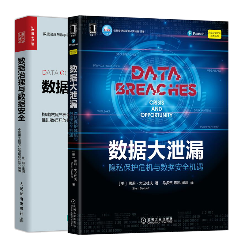 数据大泄漏 隐私保护危机与数据安全机遇+数据治理与数据安全书籍