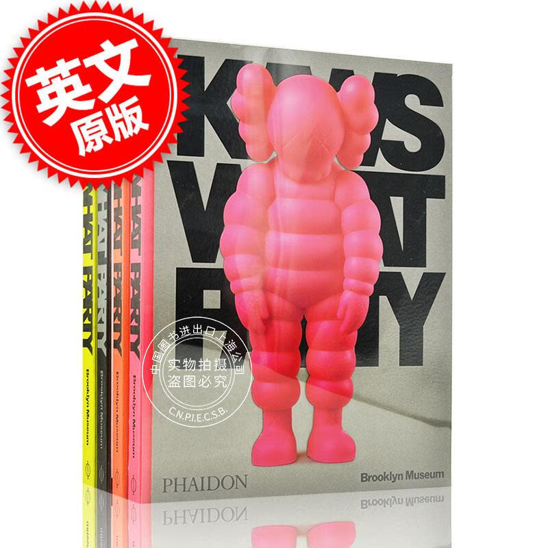 现货 KAWS 考斯设定集 英文原版 WHAT PARTY PHAIDON 精装全彩四色套
