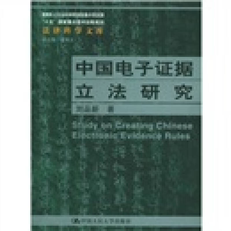 中国电子证据立法研究【好书】