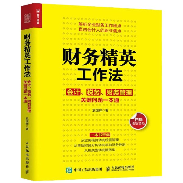 财务精英工作法(会计税务财务管理关键问题一本通)