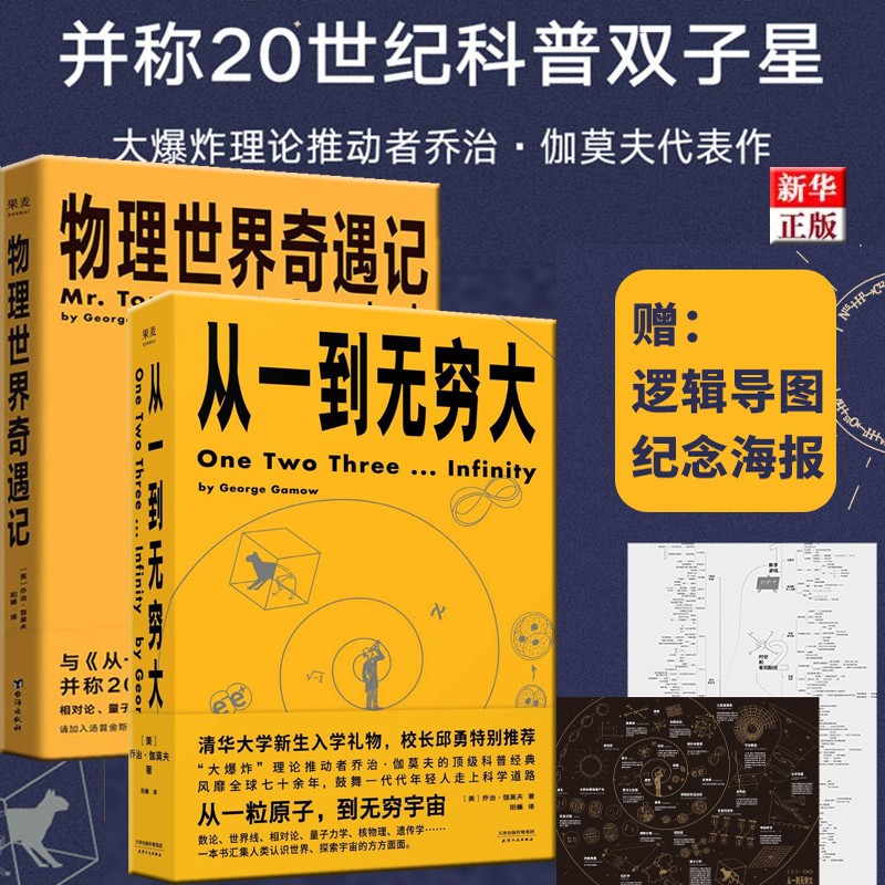 物理世界奇遇记+从一到无穷大 现货 共2册 果麦