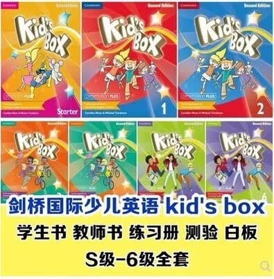 剑桥第二版少儿英语新版kids box学生资料 活动用书 1级课本+练习册