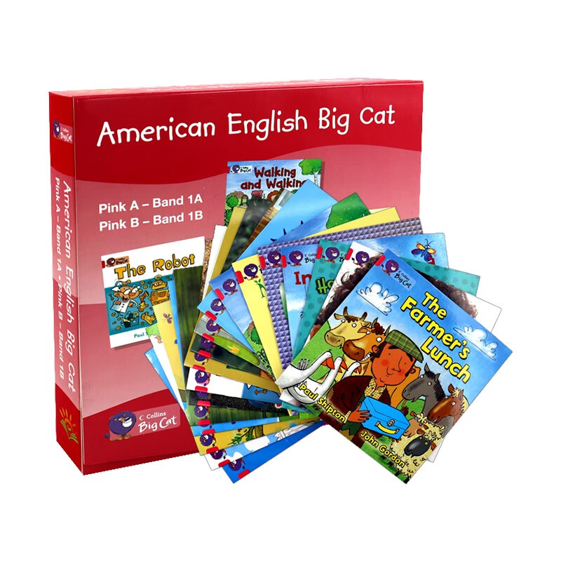 分级阅读美版柯林斯大猫系列Collins American English Big Cat 1级 2级 3级 4级 5级 6级 7级 学生书绘本 练习册 Big Cat 1级（分级阅读18本）