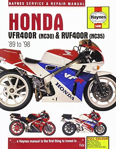 Honda VFR400 (NC30) & RVF400 (NC35) V-Fours (89 - 98) Haynes Repair Manual