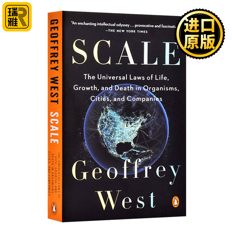 英文原版 Scale 规模 复杂世界的简单法则 Geoffrey West 全英文版进口原版英语书籍