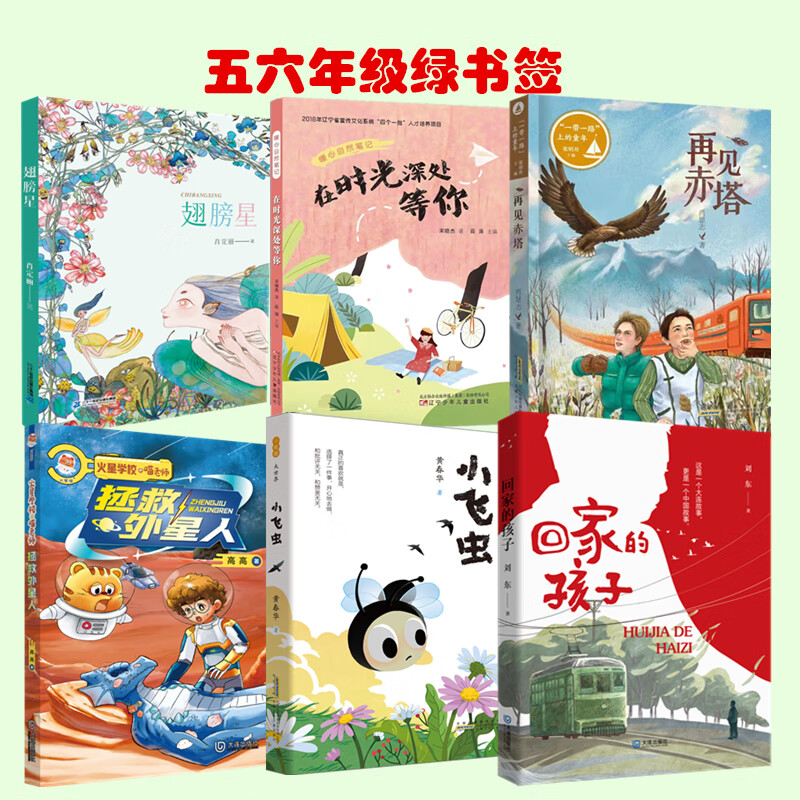 拯救外星人绿书签暑假五六年级高高著大连社 绿书签五六年级6本全