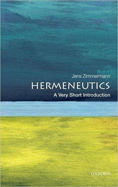 释经学：简介 Hermeneutics: A Very Short Introduction