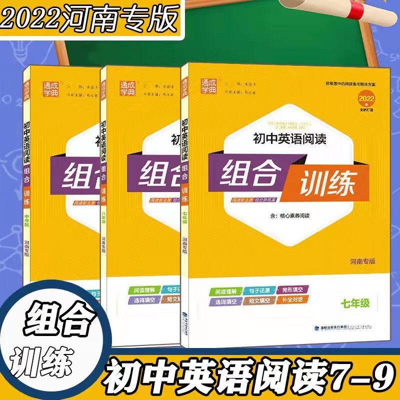 2022通城学典初中英语阅读组合训练七八九年级中考河南专版 英语 九年级/初中三年级