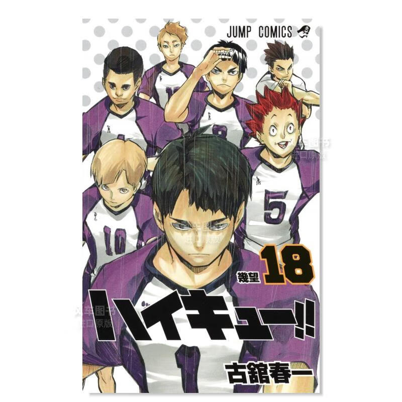 日版漫画 排球少年！！18 ハイキュ—!! 古馆春一 日本漫画书 集英社