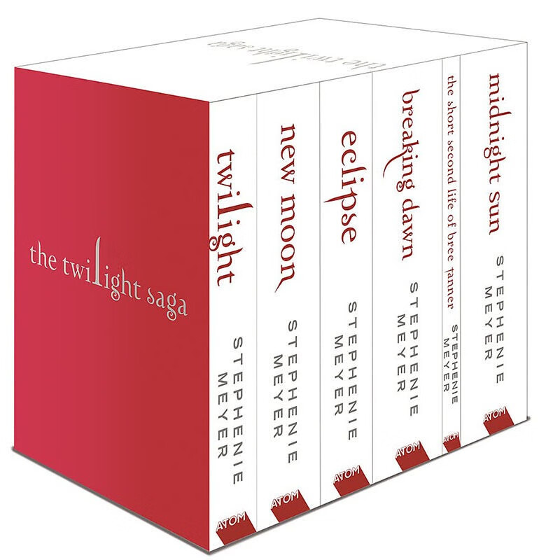 现货 英文原版 Twilight Saga 6 Book Set 暮光之城6本书套装 Stephenie Meyer 青少年趣味读物科幻小说书籍