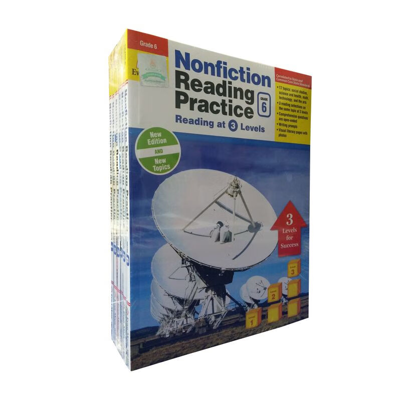 Nonfiction Reading Practice 阅读与实践练习册 6册全