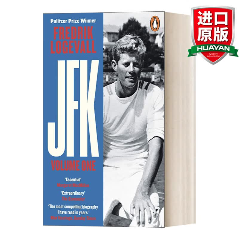 英文原版 JFK肯尼迪传记 JFK: Volume 1: John F Kennedy: 1917-1956 普利策奖历史学家弗雷德里克·罗格瓦尔著 英文版
