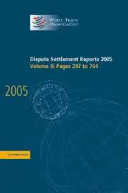 Dispute Settlement Reports 2005