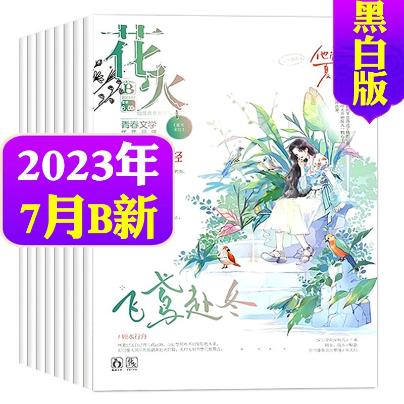花火杂志黑白版2023年多期可选 【共6本】2023年5/6/7月AB