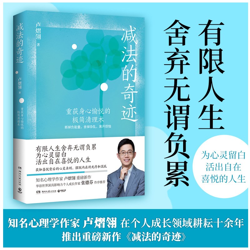 减法的奇迹（知名心理学作家卢熠翎重磅新作，华语世界深具影响力个人成长作家张德芬作序推荐）