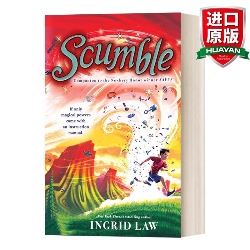 Scumble 英文原版 灵力三部曲 淡化 纽伯瑞奖作家Ingrid Law 魔幻玄幻儿童小说 儿童英语阅读提高课外读物 英文版 进口英语书籍