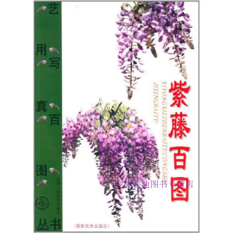 艺用写真百图丛书 紫藤 天津人民美术出版社【好书，下单速发】