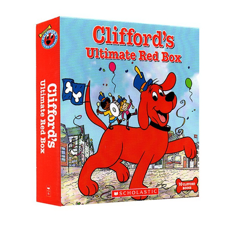 大红狗克利弗德系列套一 Clifford's Animal Sounds/Peekaboo 英文原版绘本 儿童英语启蒙认知纸板书 子互动读物 大红狗克里弗最受欢迎盒装