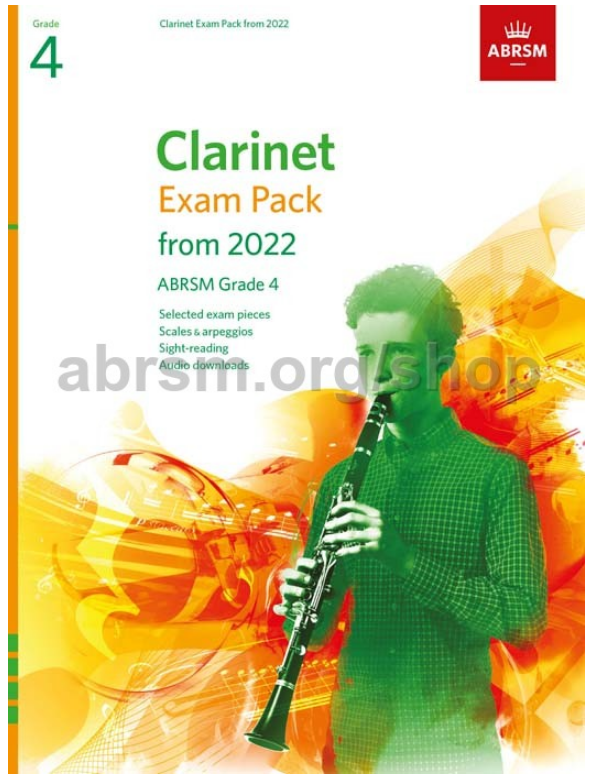 英皇考级2022年版单簧管考级作品音阶视奏1-5级 一二三四五级Clarinet Exam Pack 单簧管作品音阶视第四级Exam Pack