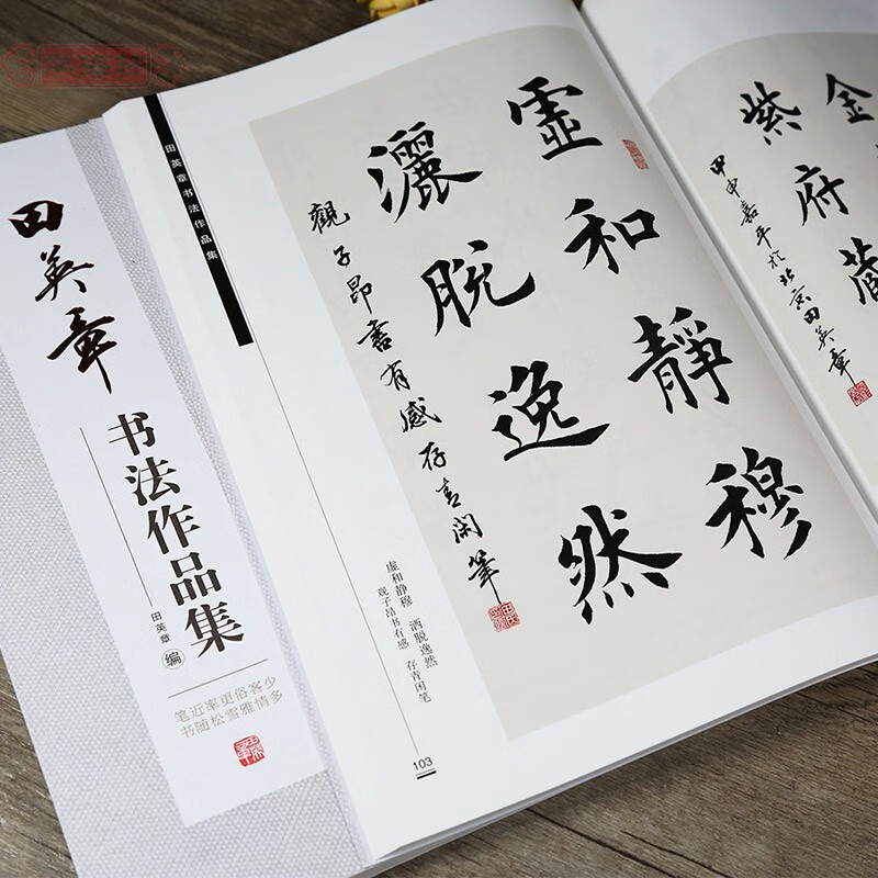 学海轩 共192副作品 田英章书毛笔书法作品集 行书楷书毛笔字帖田英名词诗词楹联作品形式有横幅条幅中堂斗方条屏对联扇面华夏万卷