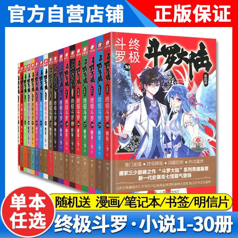 斗罗大陆4终极斗罗小说30-29-28-27-26-25-24-23-22-5-4-3-2-1册全集唐家三少小说玄幻实体书 斗罗大陆第四部终极斗罗小说全套 【10本】21-30册