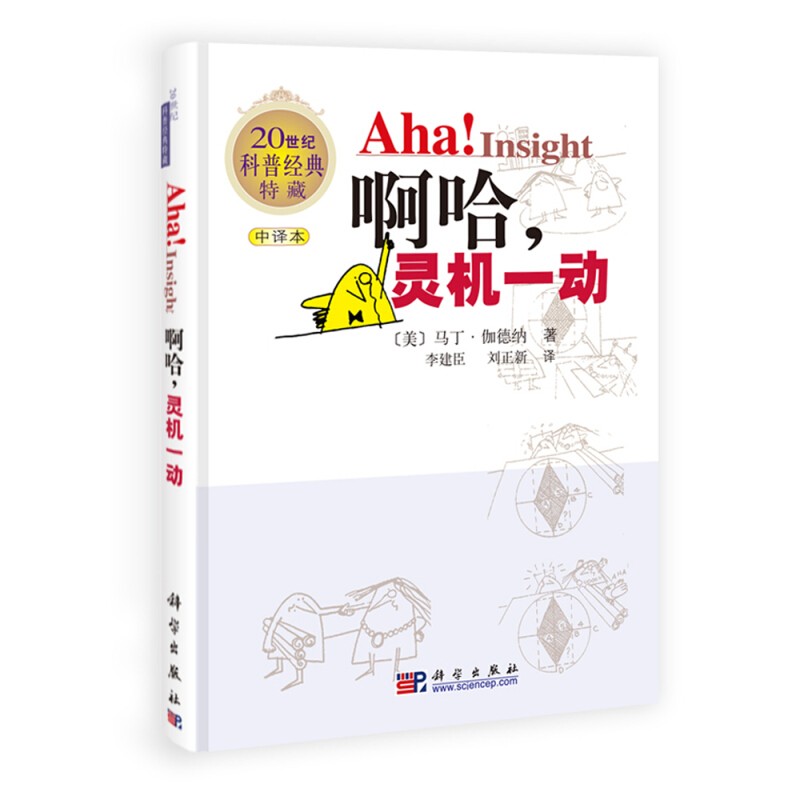 Aha!Insight啊哈 灵机一动 马丁·伽德纳著 20世纪科普经典特藏 奇思妙想趣味数学游 数学游戏书