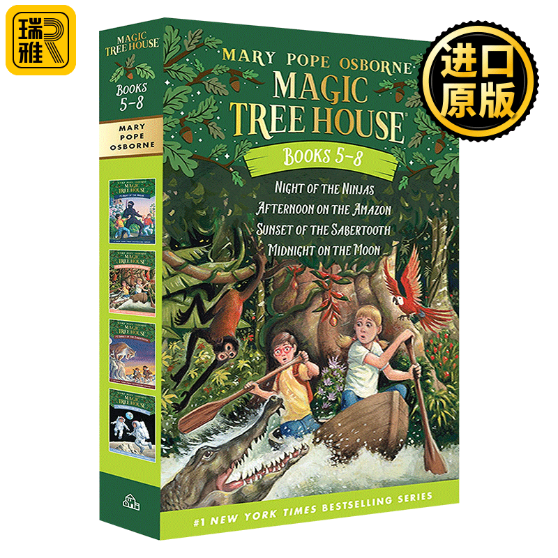 英文原版 神奇树屋5-8册 Magic Tree House 美国中小学课外阅读读物儿童桥梁章节1-4续集 科学主题 神奇的屋英语绘本小说全套 进口原版书籍畅销书