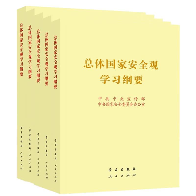 （5本装）总体国家安全观学习纲要 16开大字本