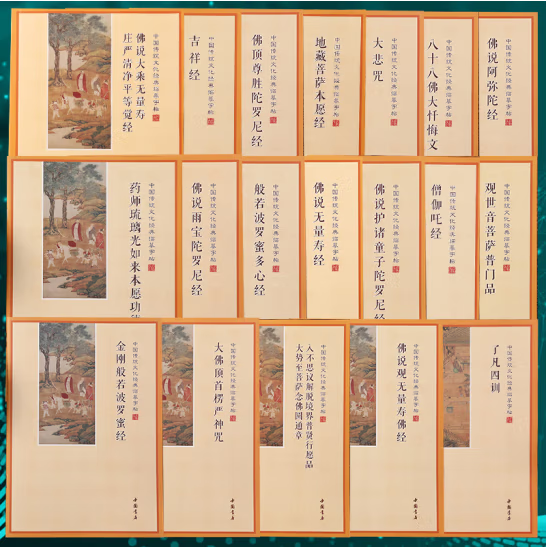 静心硬笔手抄本童子普门品观无量僧伽吒地藏大悲咒阿弥陀楞严经手抄本套装 (简体)行愿品