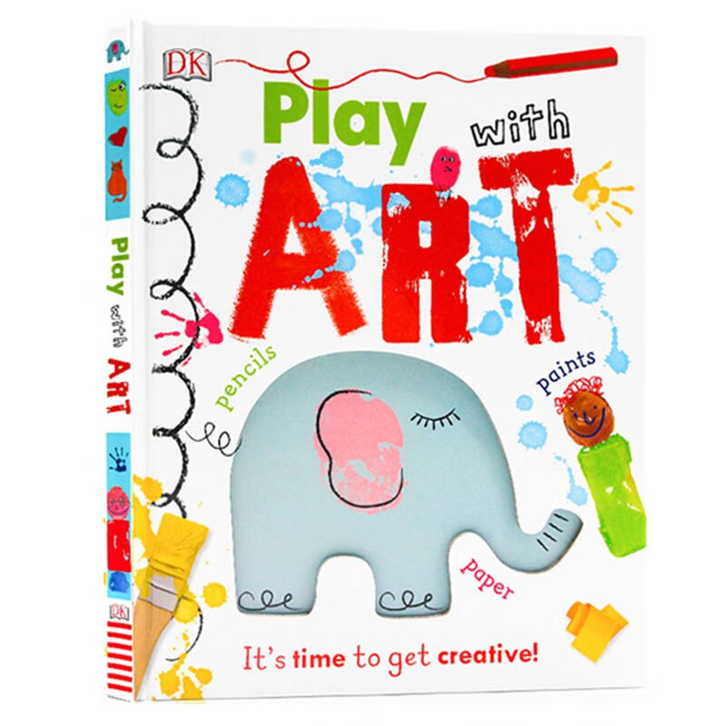 预售 英文原版 DK玩艺术 Play With Art It's Time to Get Creative! 精装 美术手工DIY 创意启发 绘画纸艺 精装 美术手工DIY 创意启发 绘画纸艺