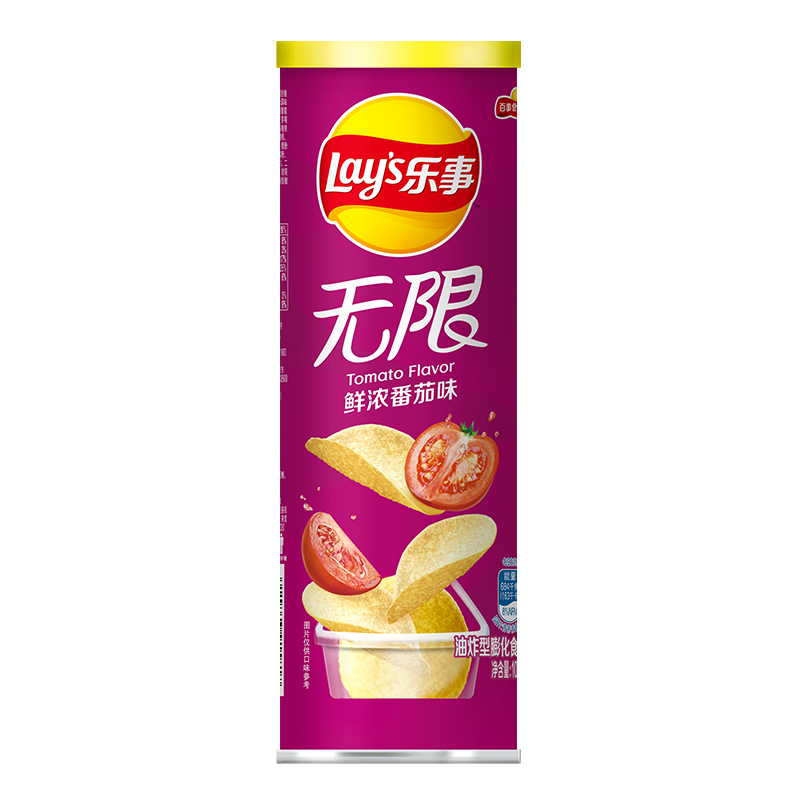 Lay's 乐事 无限 薯片 桶装 104g 合集，5.88元/桶 包邮（需买3桶，共17.64元，双重优惠）—— 慢慢买比价网