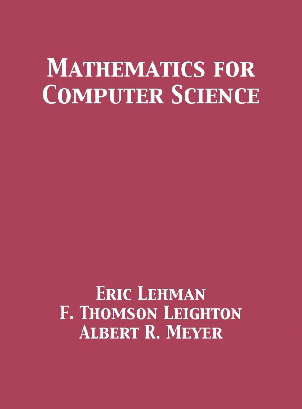 【预售 按需印刷】Mathematics for Computer Science