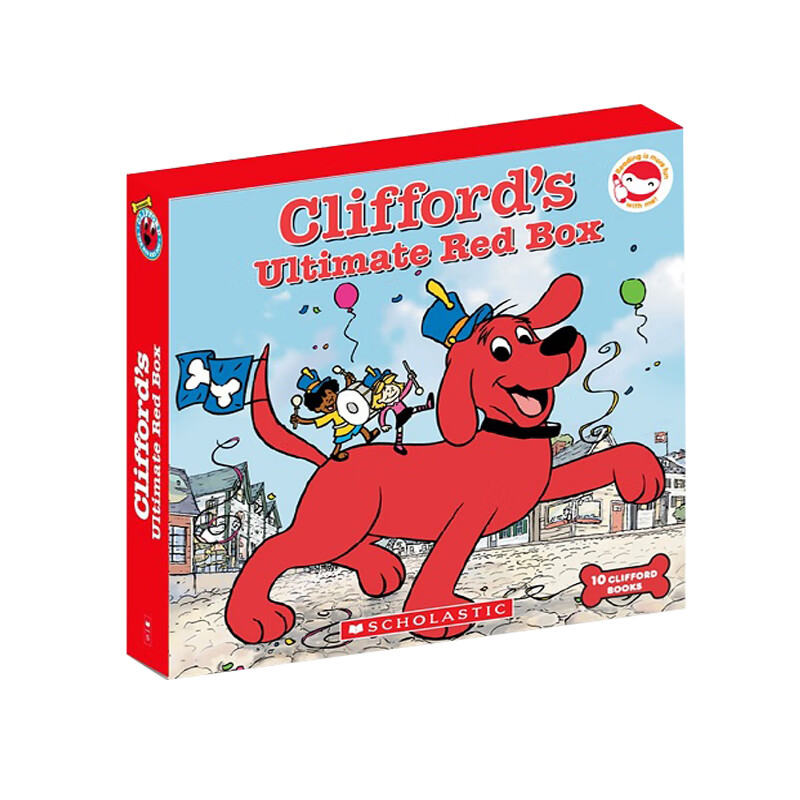 大红狗克里弗大乐趣（ 55周年纪念礼盒装10册）英文进口原版 Clifford's Big Red 儿童情感启蒙趣味图画绘本【2-8岁】