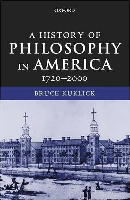 美国哲学史：1720-2000 A History of Philosophy in America