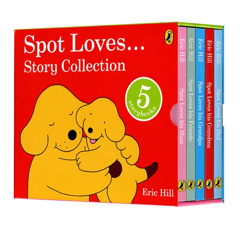 英文原版 Spot Loves 小玻家庭关系情商教育纸板书 5册 Where's Spot同系列
