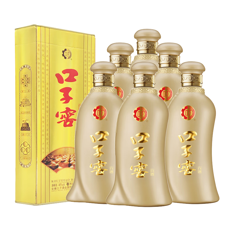 口子窖五年型兼香型白酒46度500ml*6瓶 整箱装 粮食酒 含礼袋，649.05元—— 慢慢买比价网