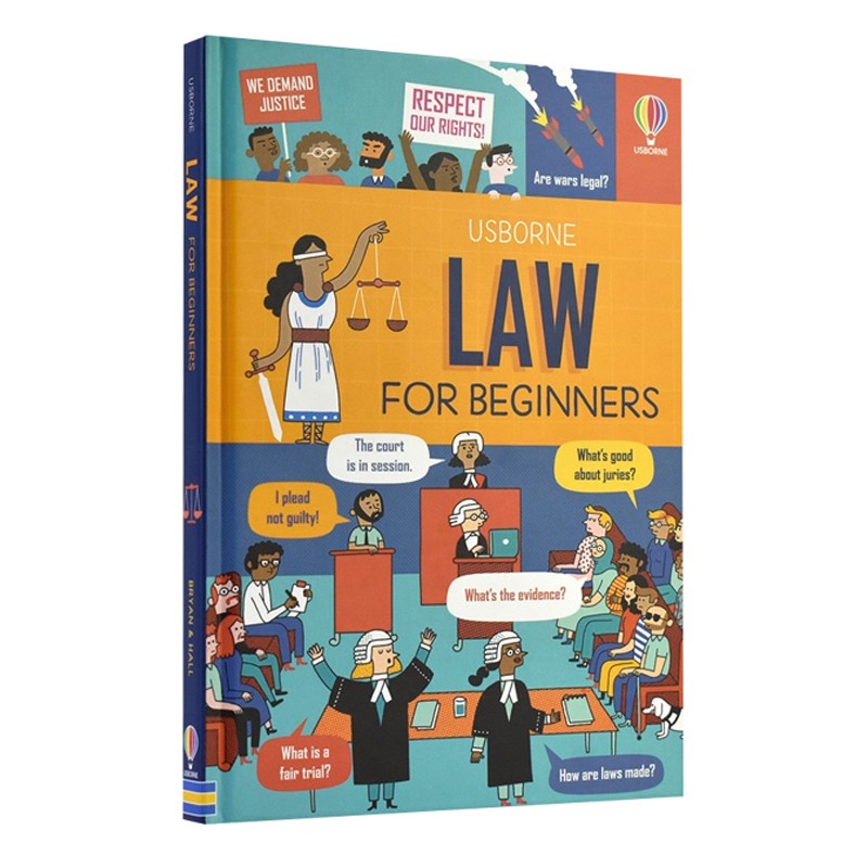 Usborne Law for Beginners 读懂法律 英文原版 儿童英语启蒙绘本 少儿科学科普读物 尤斯伯恩