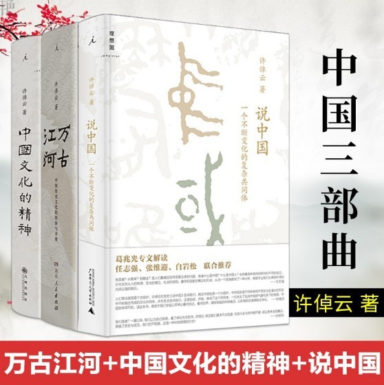许倬云全集 三部曲+说美国+说中国+万古江河+文明三书+我者与他者+往里走安顿自己+许倬云十日谈+历史大脉络+问学记+九堂中国文化课+观世变+江口望海潮+西周史+求古编等 中国文化三部曲【套装3册】