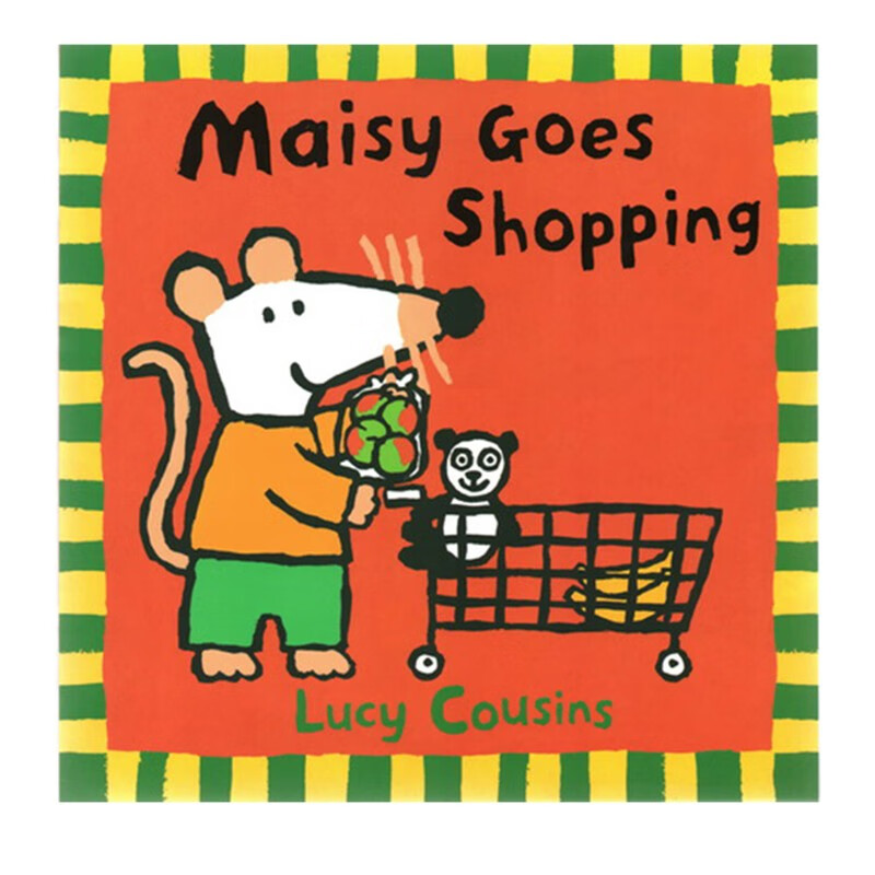 英文原版绘本 Maisy Goes Shopping 小鼠波波 廖彩杏推荐启蒙图画书