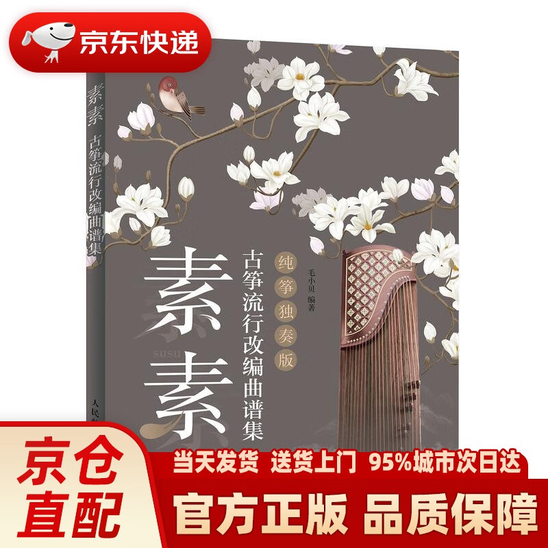【新华】素素 古筝流行改编曲谱集 纯筝独奏版 毛小贝 人民邮电出版社