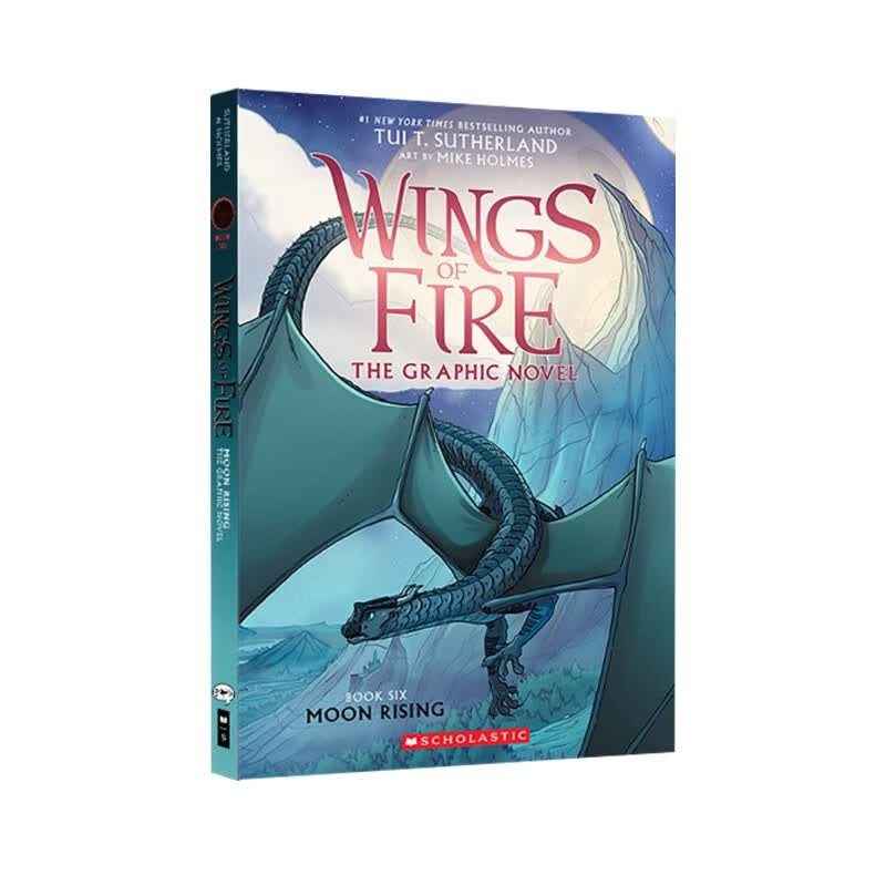 预售 火之翼6 漫画版 Wings Of Fire Graphic Novel #6 Moon Rising 火翼飞龙 儿童故事绘本 恐龙主题漫画 青少年奇幻小说 22年12