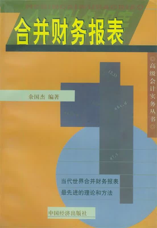 合并财务报表【好书，下单速发】