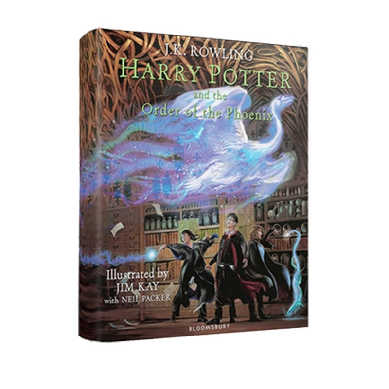 英国彩绘版哈利波特与凤凰社第五部精装英文原版 Harry Potter and the Order of the Phoenix Illustrated Edition