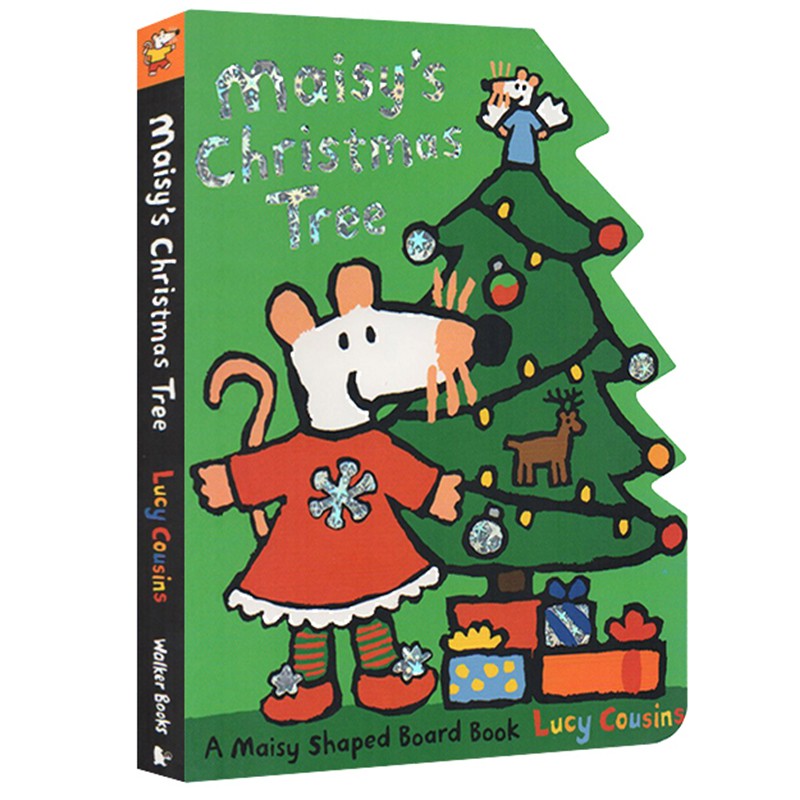 英文原版绘本 Maisy's Christmas Tree 小鼠波波的圣诞树 儿童纸板书