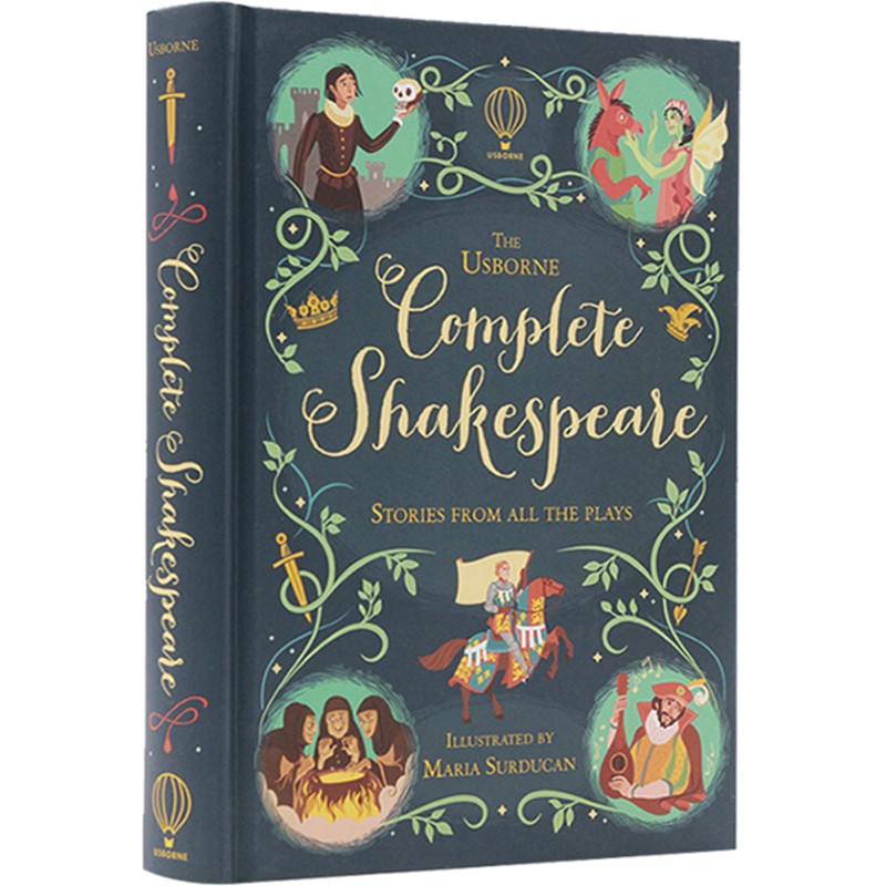 英文原版 尤斯伯恩 Usborne Complete Shakespeare Stories from all the plays 莎士比亚戏剧插图故事合辑 青少年英语启蒙 【Usborne插图故事】
