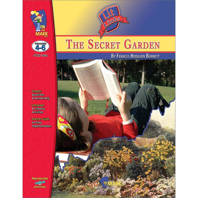 预售 按需印刷 The Secret Garden, by Frances Hodgson Burnett Lit Link Grades 4-6