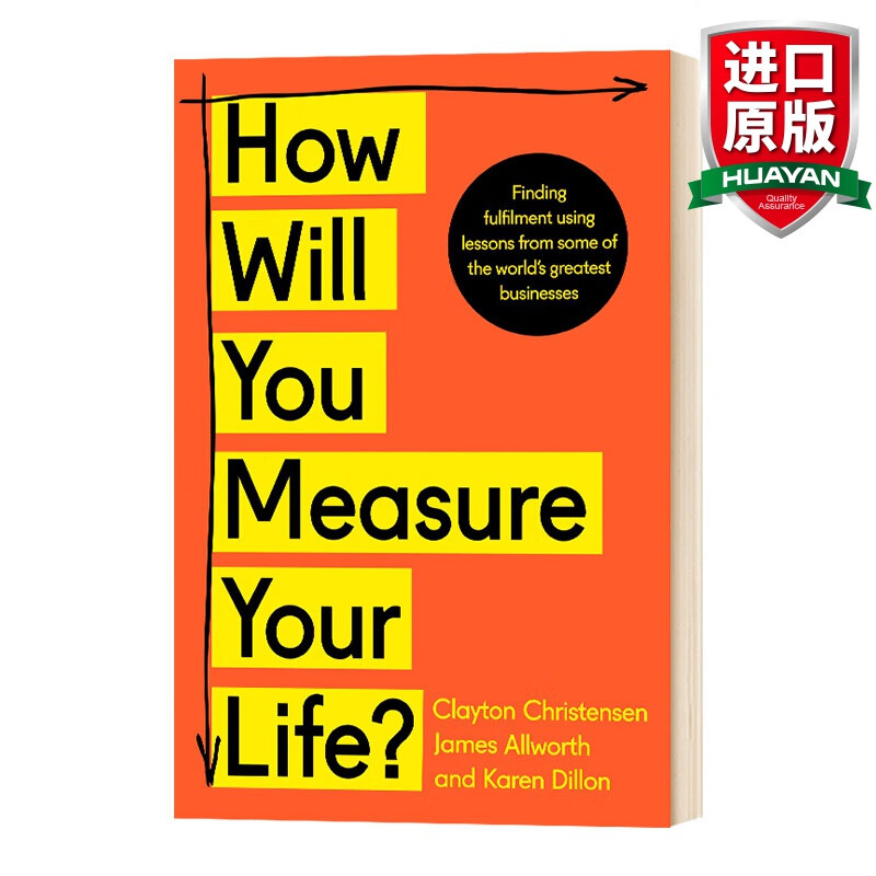 英文原版 你要如何衡量你的人生 How Will You Measure Your Life 英版 全英文版