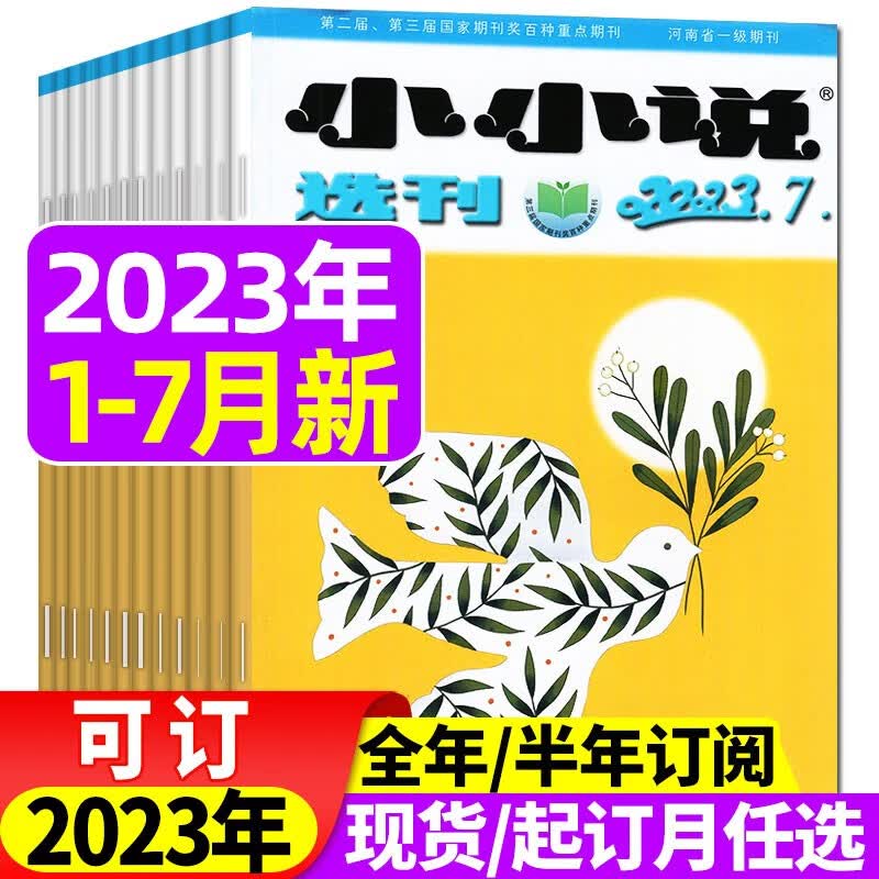 小小说选刊杂志2022年-2023年订阅【另有全年/半年订阅/新期打包/单本/微型小说选刊可选】微型小说大众文学期刊 【共7本】23年1-7月