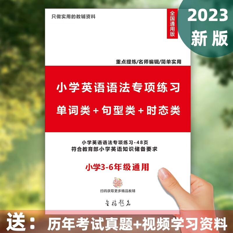 小升初英语专项训练小学语法练习题四年级专练六年级批注句型大全 2本英语语法知识点+习题 小学通用